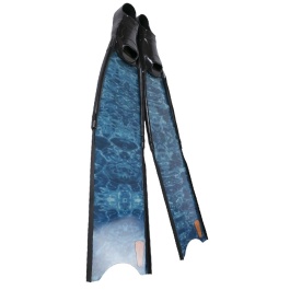 Aletas Leaderfins Fibra Camo Azul
