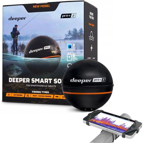 Sonda Deeper PRO+ V2 Sonda de pesca con soporte para teléfono - Nootica.es - Todo para tus ...